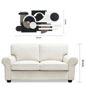 Brayden Studio® "Luminous Whisper" Hand Made & Hand Finished Dimensional Solid Paulownia Wood ...